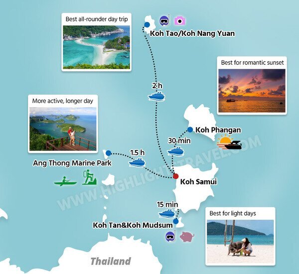 Koh Samui Tourist Maps: Beaches, Hotels & Island Tours